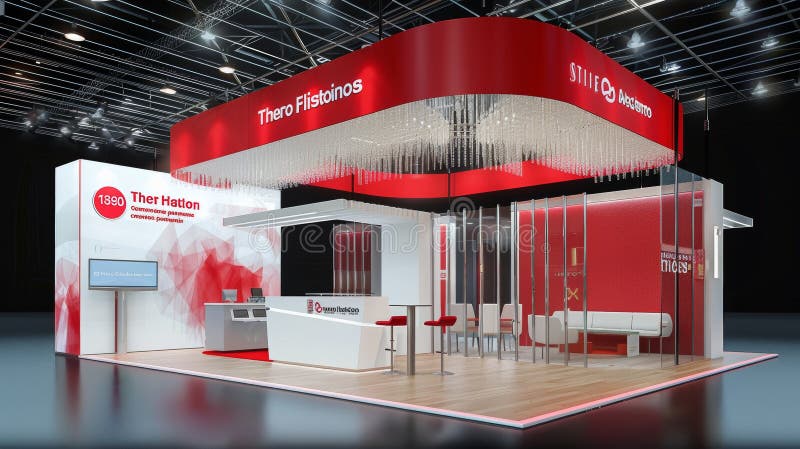 Contemporary Exhibition Booth Design with Elegant Decor Generative AI ...