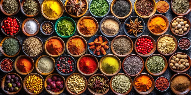 Visually Striking Flat Lay of a Variety of Colors Stock Photo - Image ...