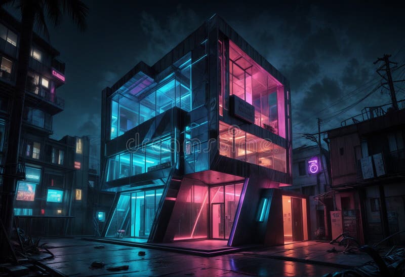A Visually Striking House Designed in the Style of Blade Runner ...