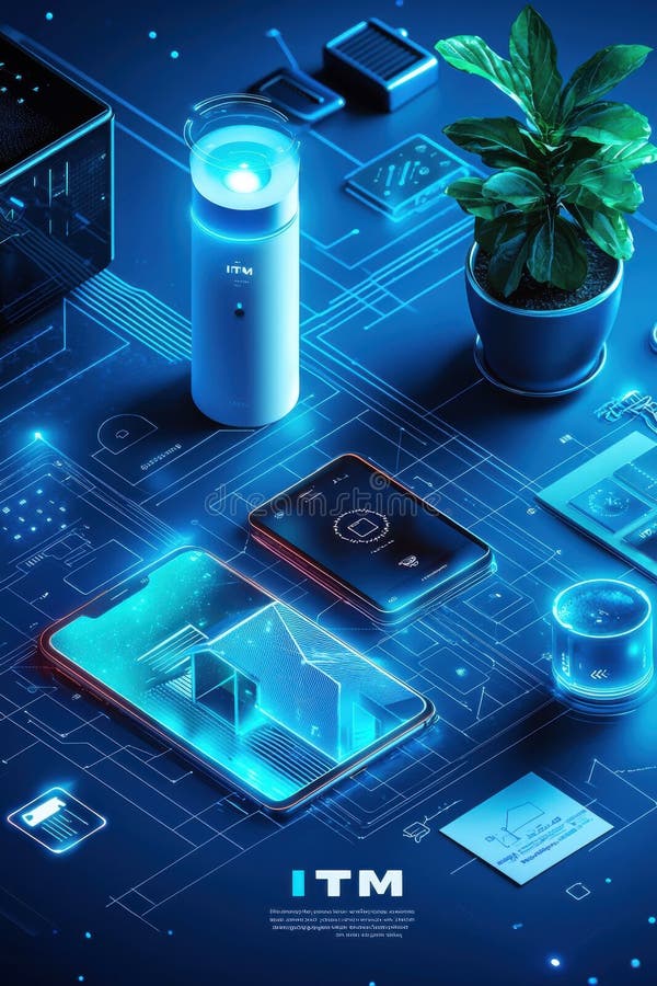 Innovative Smart Home Technology Concept with Futuristic Interface ...