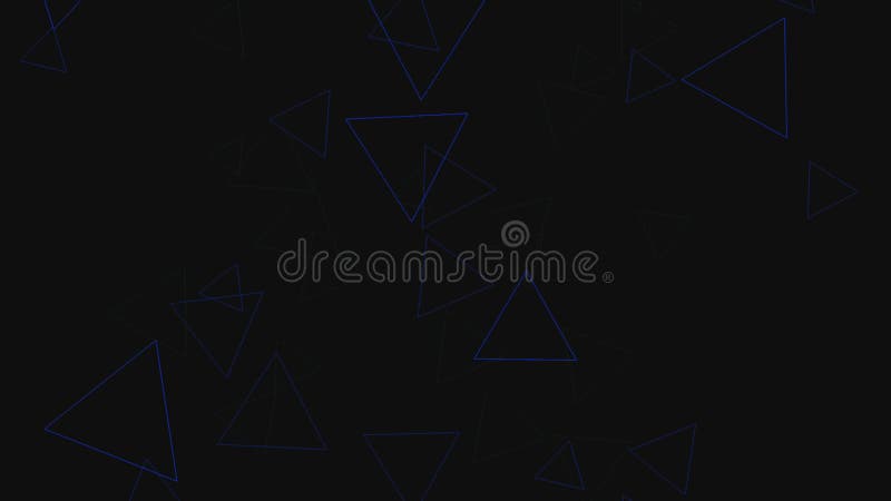 Dynamic Blue Triangle Pattern on Bold Black Background Stock Video ...