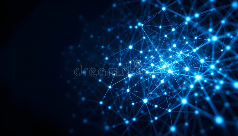 A Visually Striking Image Depicting A Network Of Interconnected Points And Lines Creating A