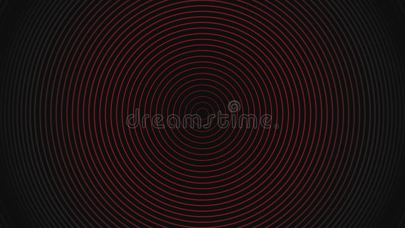 Visually Striking Red Spiral in Black Circle Creates Monochromatic ...