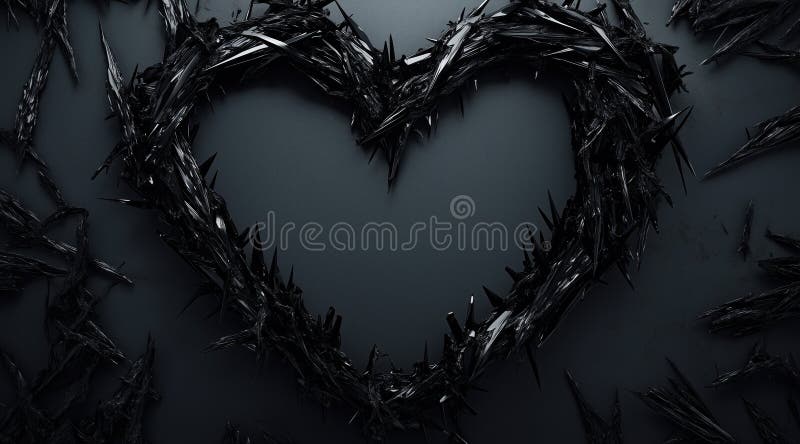 A Visually Striking Image of a Heart Shape Constructed from Sharp ...