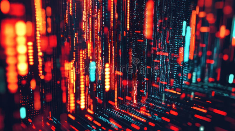 Visually Striking Image of Large Language Model Deep Learning Showcasing Tokenization As Series ...