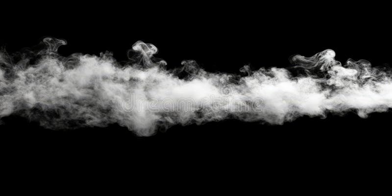 A Visually Striking Isolated Dry Ice Smoke Cloud with Swirling White ...