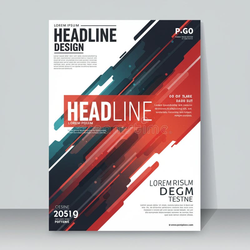 A Visually Striking Magazine Cover with Diagonal Geometric Patterns in ...