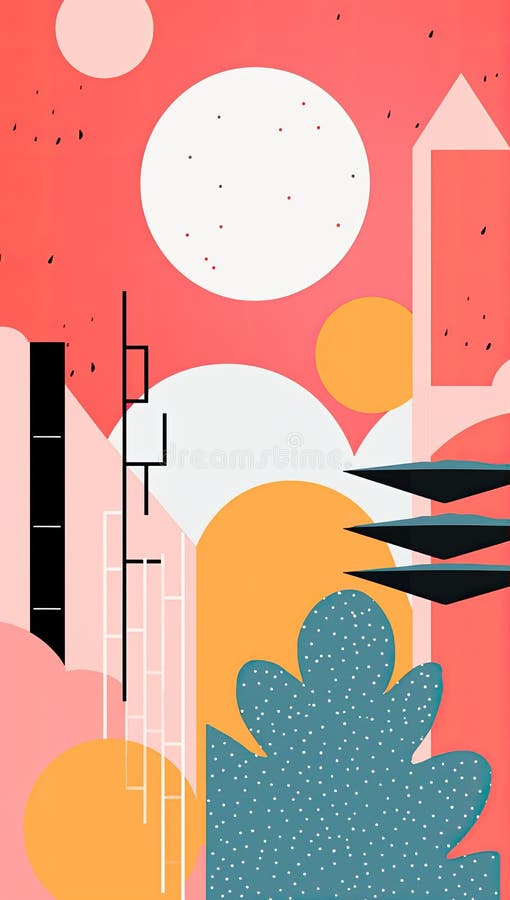 A Visually Striking Memphis Style Poster that Captivates with Its Bold ... A Visually Striking Memphis Style Poster that Captivates with Its Bold ...