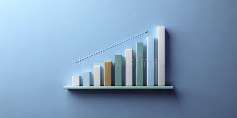 Visually Striking Minimalist Blue Chart Background a Professional Data ...