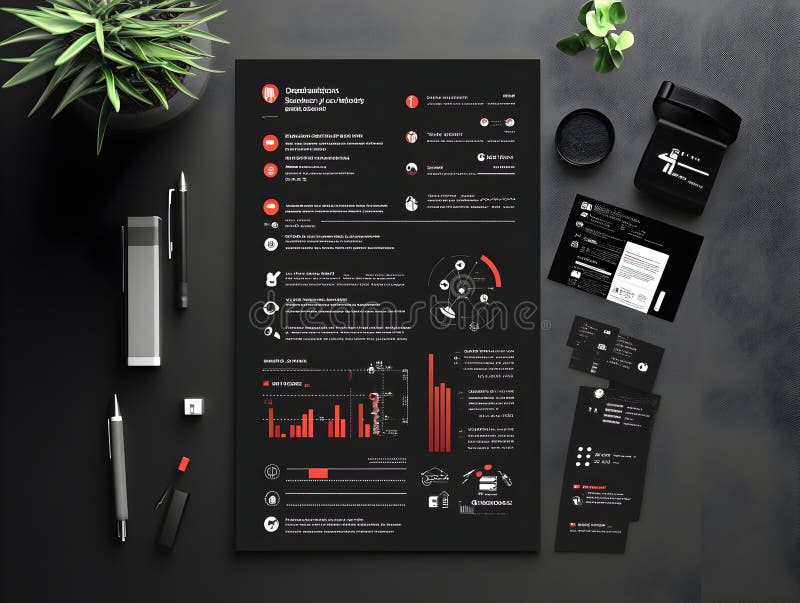Visually Striking Modern Resume Design with Bold Typography and ...