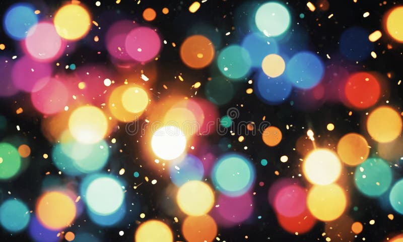 Colorful Bo Lights Background Stock Illustration - Illustration of ...