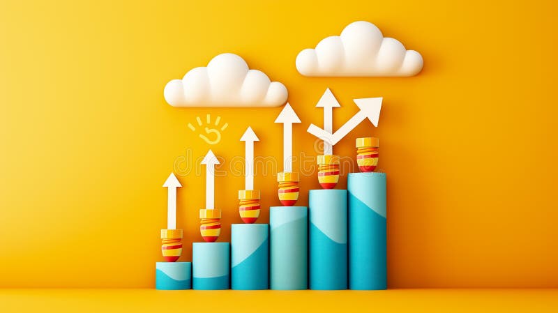 A Visually Striking Representation of Growth Using Colorful Bar Charts ...