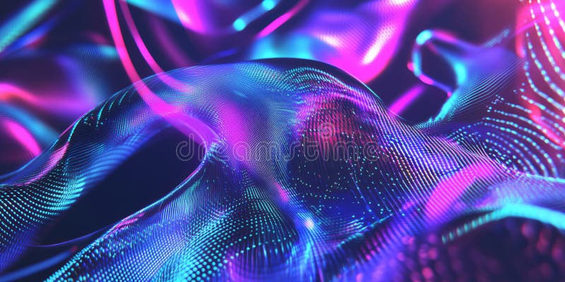 A Visually Stunning Abstract Background Featuring Iridescent ...