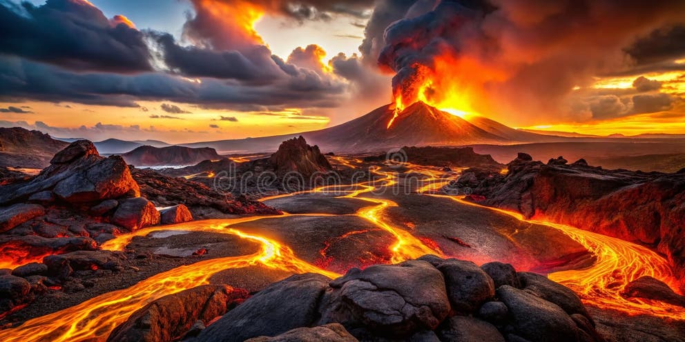 A Visually Stunning Abstract Representation of Molten Rock Flow ...