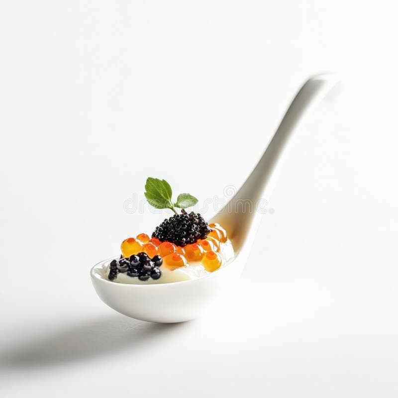 Visually Stunning Amouse Bouche Hints Culinary Experience Come Tiny Bite Stock Photos - Free ...
