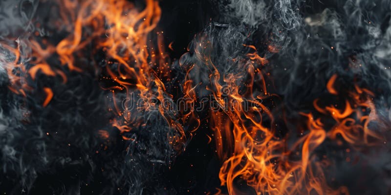 A Visually Stunning Background of Dynamic Flames and Smoke, Perfect for ...