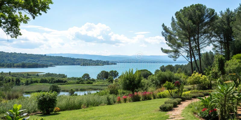 Beautiful Blue Nature Background Stock Illustration - Illustration of ...