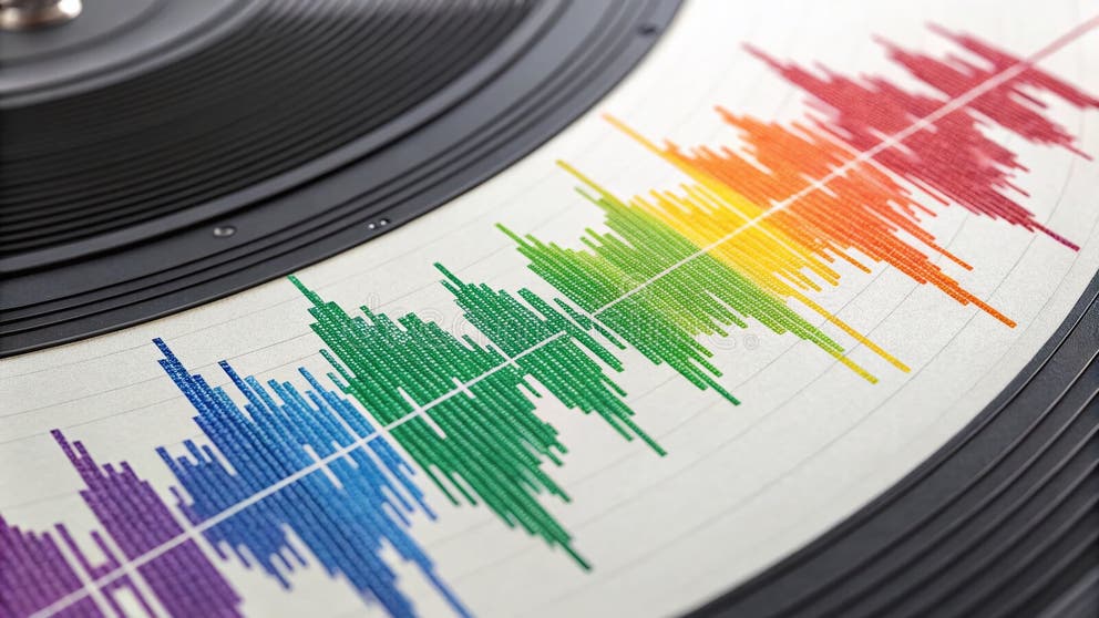 Visually Stunning Circular Sound Equalizer Waves a HighQuality Graphic ...