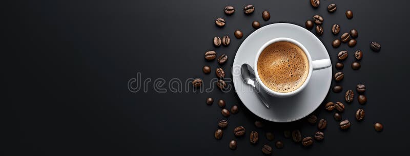 A Visually Stunning Coffee Promotion Graphic Using Dark Colors To ...