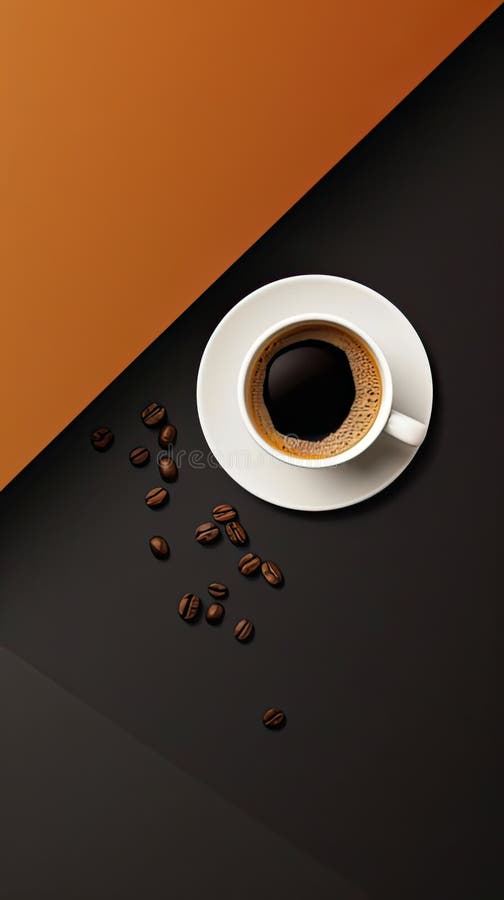 A Visually Stunning Coffee Promotion Graphic Using Dark Colors To ...