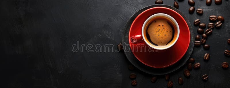 A Visually Stunning Coffee Promotion Graphic Using Dark Colors To ...