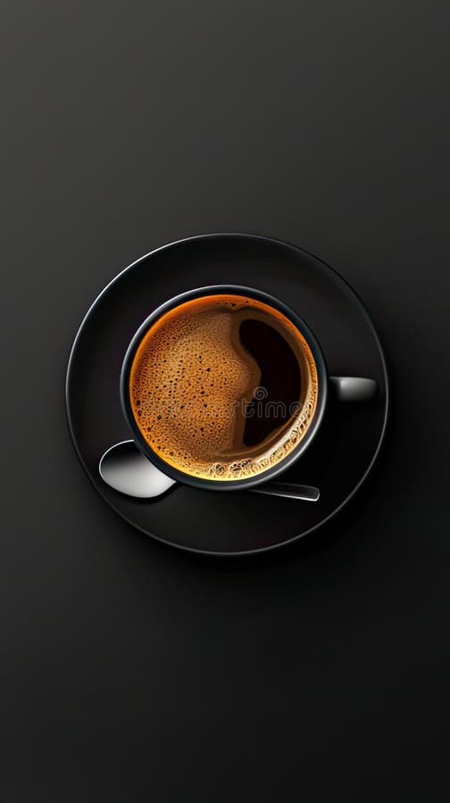 A Visually Stunning Coffee Promotion Graphic Using Dark Colors To ...