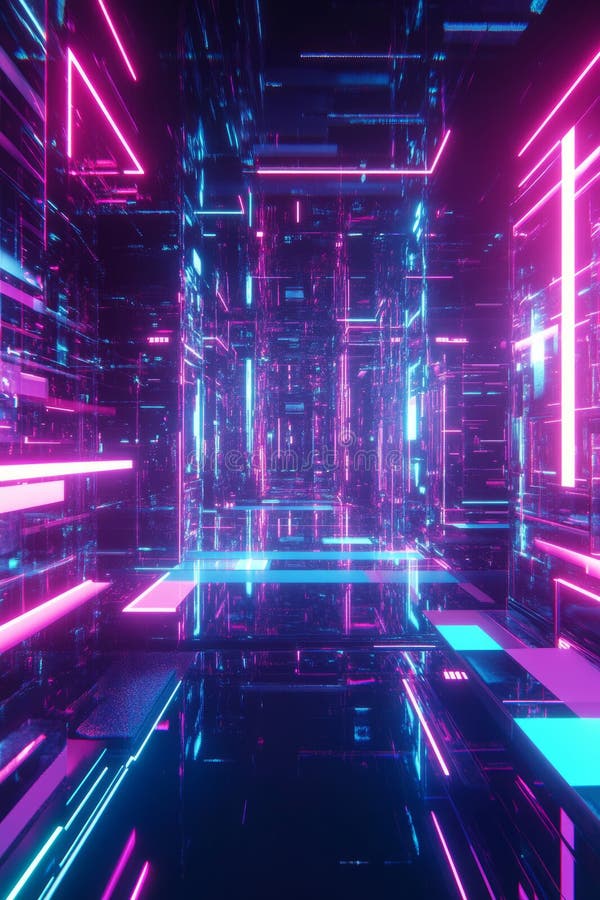 A Visually Stunning 3D Abstract Background Displaying an Intricate ...