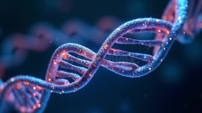 Visually Stunning DNA Helix Render for Scientific and Technological ...