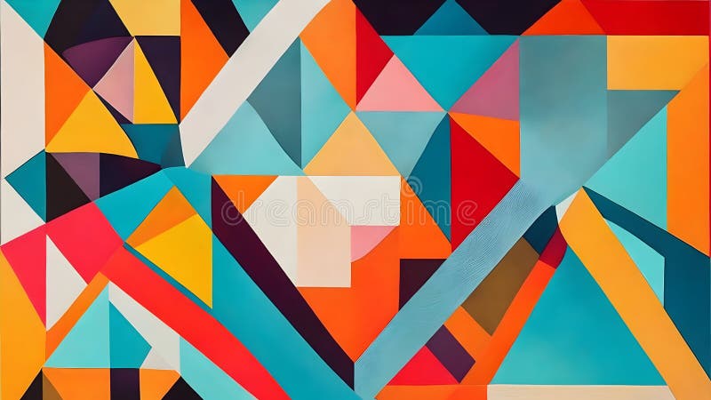 Dynamic Abstract Artwork Inspired by Geometric Patterns Stock ...