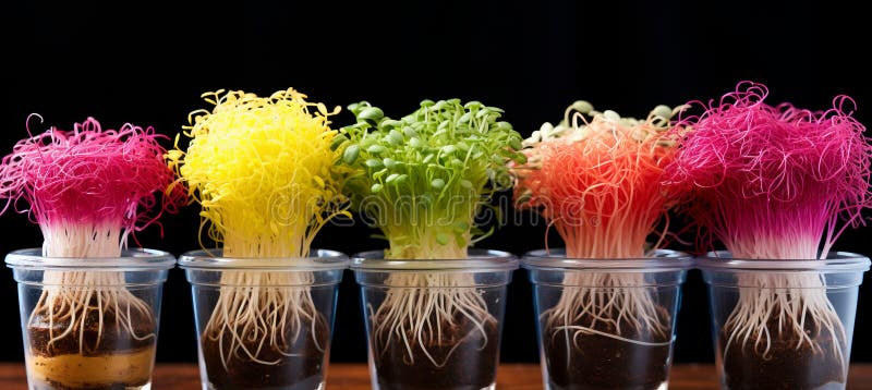 Visually Stunning Image Showcasing Vibrant Microgreens, Delicate ...