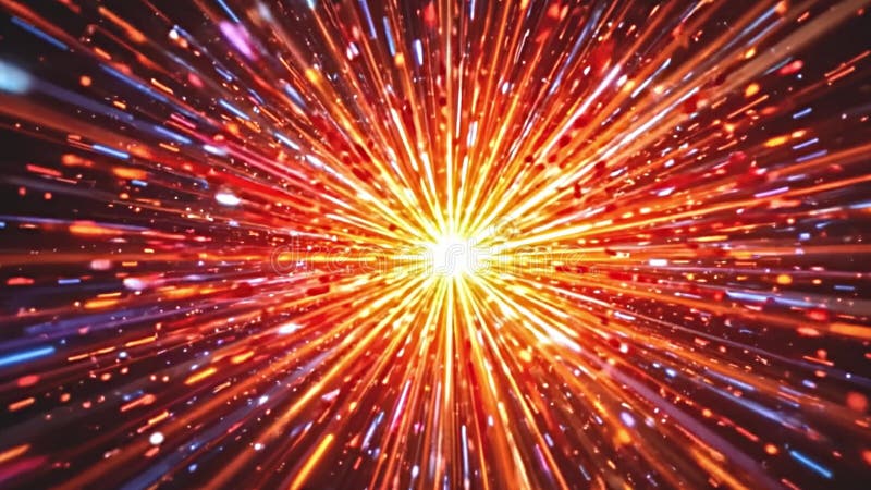 Visually Stunning Particles Exploding Like a Supernova, Rich Array ...