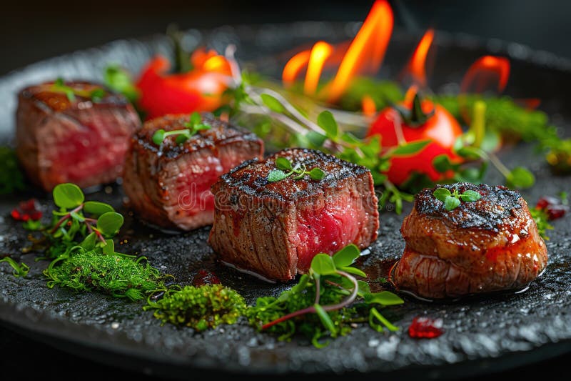 A Visually Stunning Photograph of an Elegant, Textured Plate Featuring ...