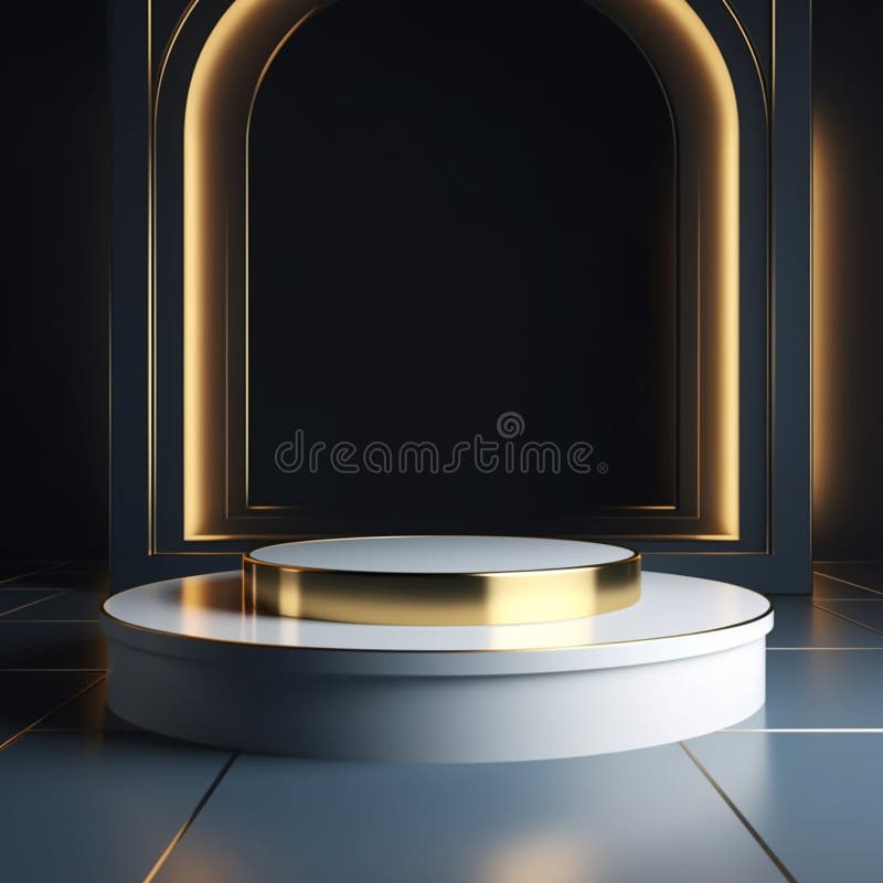 AI Generative Luxury Podium Backgrounds Stage for Product Presentation ...