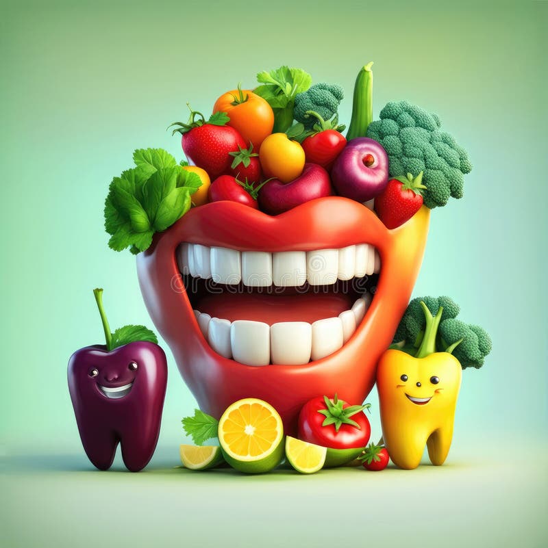 Visuals Featuring Cute and Happy Tooth Characters with Smiling Faces ...