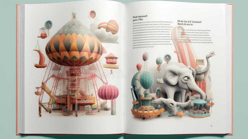 Visuals layout book stock illustration. Illustration of engagement ...