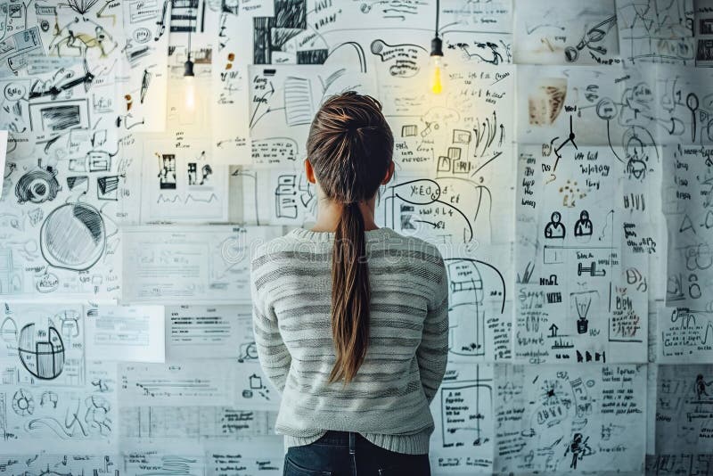 Visuals Portraying Individuals Engaged in Creative Thinking and Problem ...