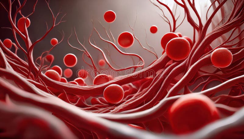 Exploration of Cellular Structures and Red Stock Photo - Image of ...