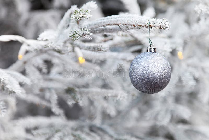 Vit julgran arkivfoto. Bild av xmas, hängen, modernt - 27538744