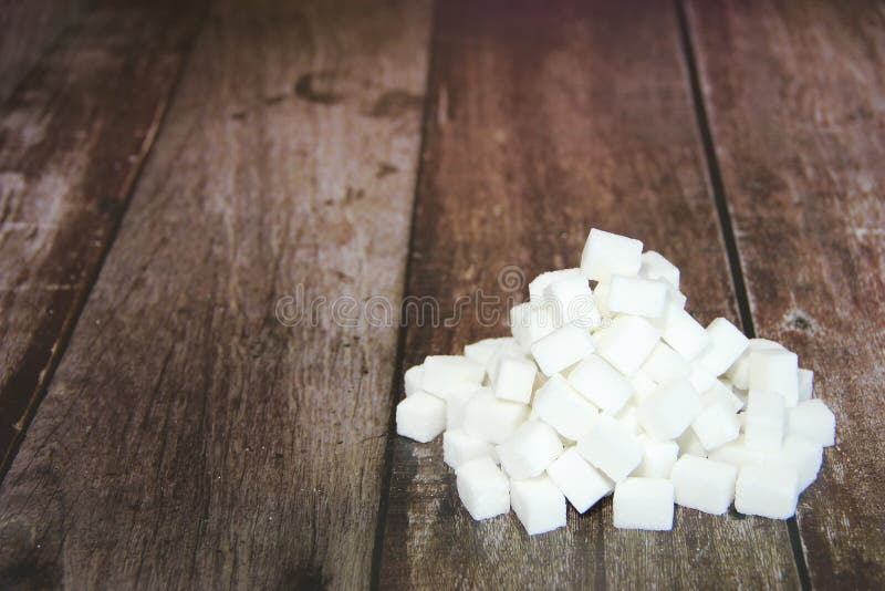 Vita Sockerbitar Av Raffinerat Socker Fotografering för Bildbyråer ...