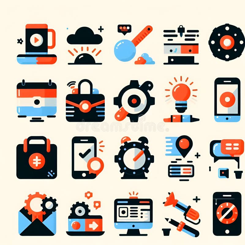Tech Essentials Stock Illustrations – 802 Tech Essentials Stock ...
