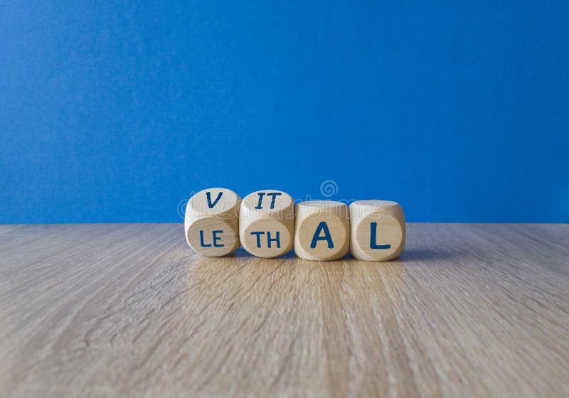 Vital Vs Lethal Symbol. Turned the Dices and Changes the Word Lethal To ...