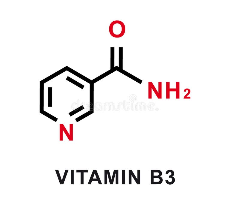 Vitamin B3 Chemical Formula. Vitamin B3 Chemical Molecular Structure ...