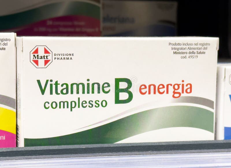 Vitamin B Complex Supplement Packaging Display Editorial Image - Image ...