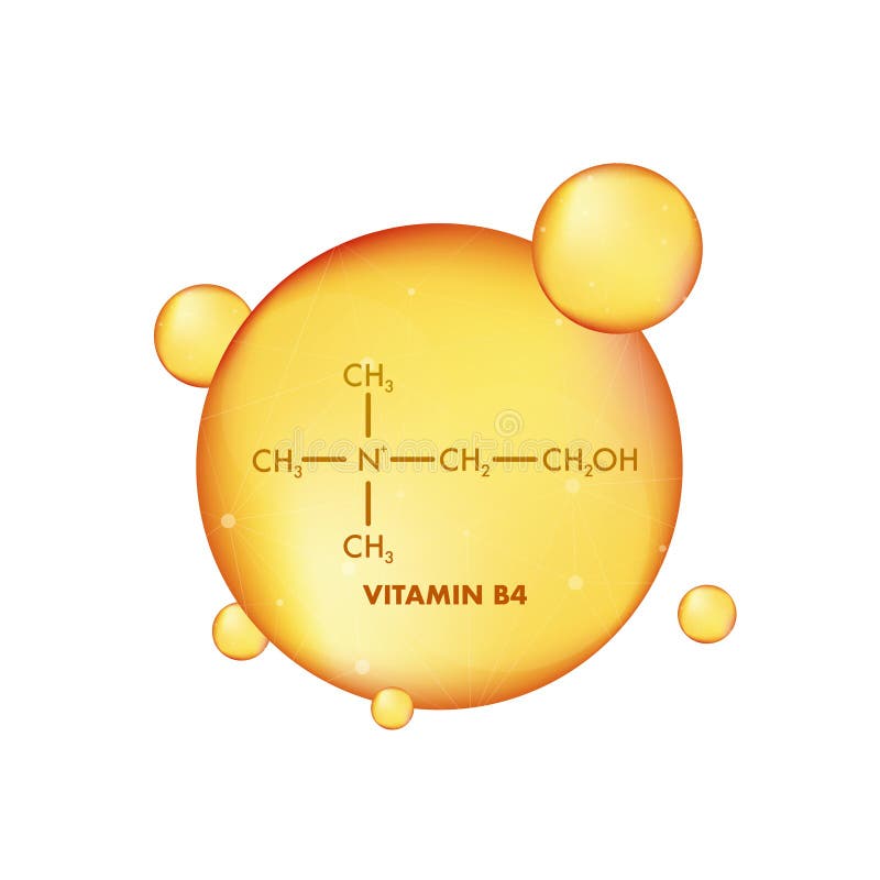 Vitamin B4. Vitamin B4 Icon Structure Stock Vector - Illustration of ...
