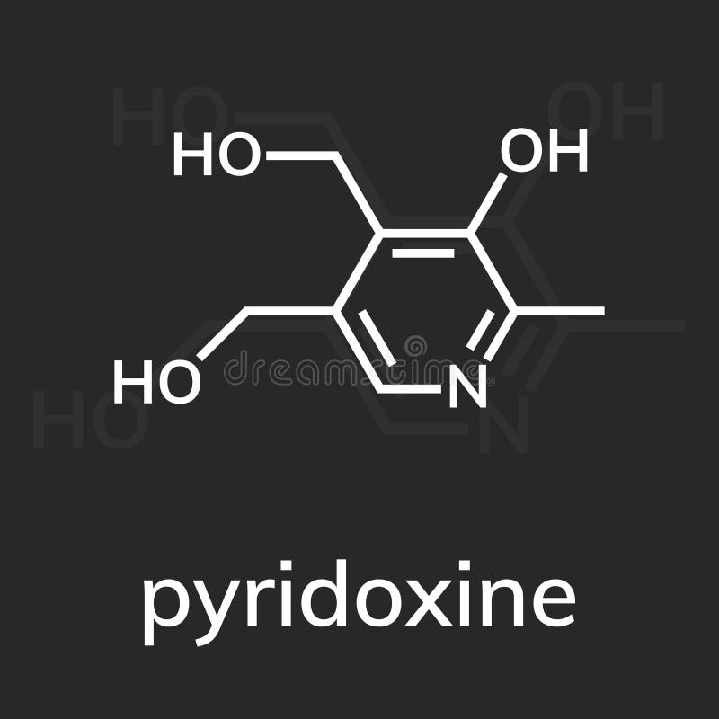 Vitamin b6 or pyridoxine stock vector. Illustration of biological ...
