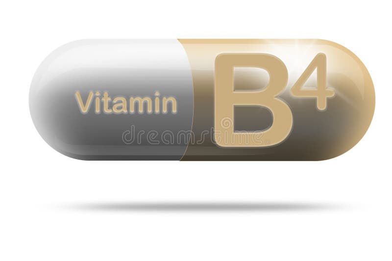 Vitamin B4 Medicine Capsule for Dietary Supplement Concept Stock ...