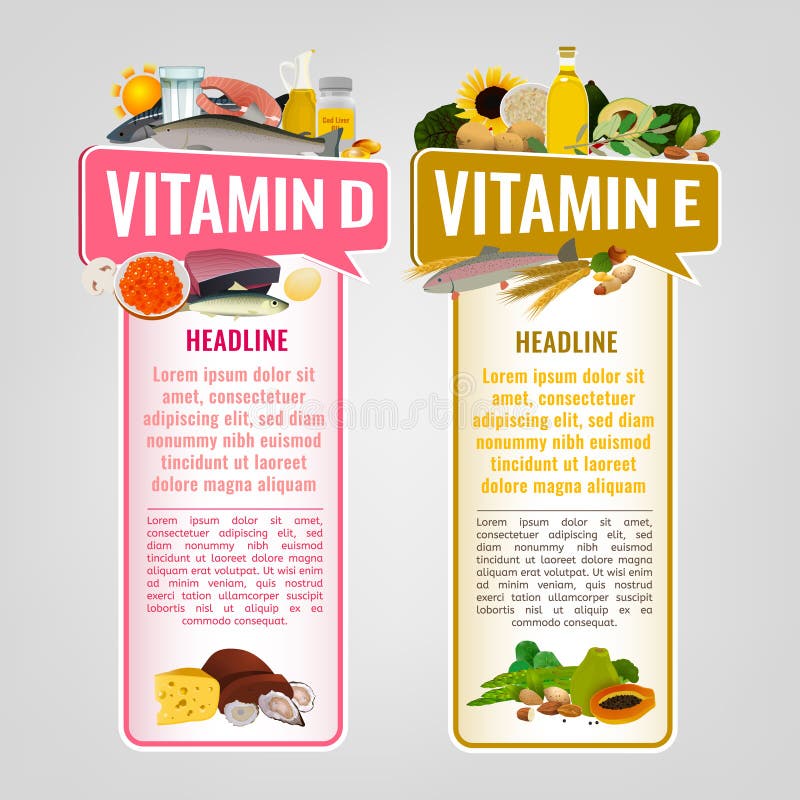 Vitamin Banners Set stock vector. Illustration of copyspace - 109718349