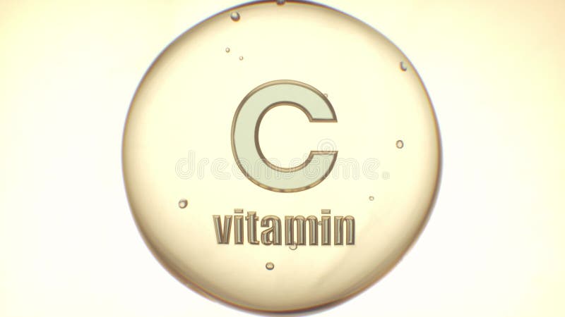 Vitamin C Droplet Animation on Light Background Stock Footage - Video ...