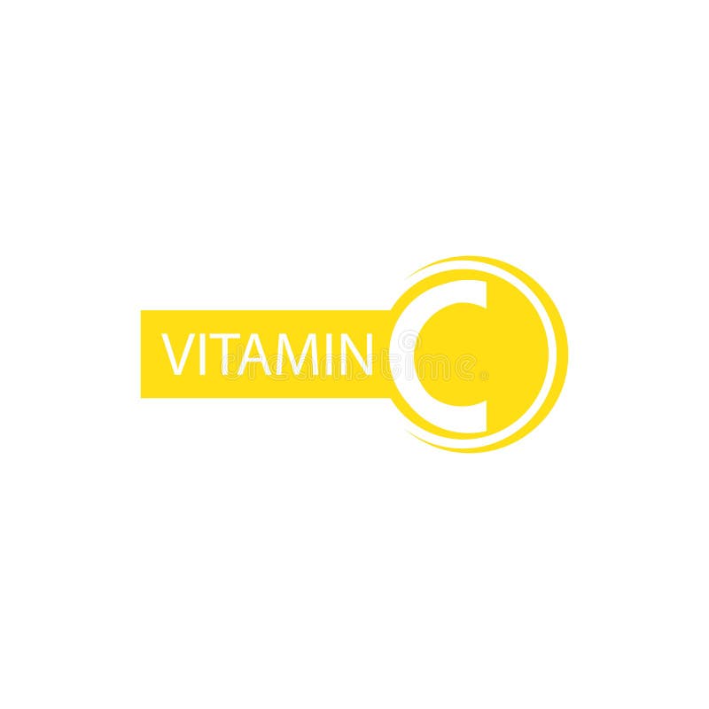 Vitamin C icon logo vector stock vector. Illustration of label - 232801351