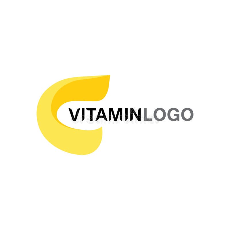 Vitamin C Logo Vector Design Vector Icon Health Nutrition Stock ...